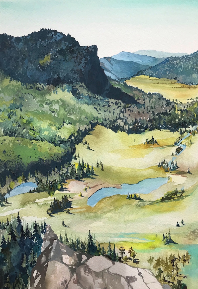 Promised Land Archival print of painting of Wolf Creek Pass | Etsy