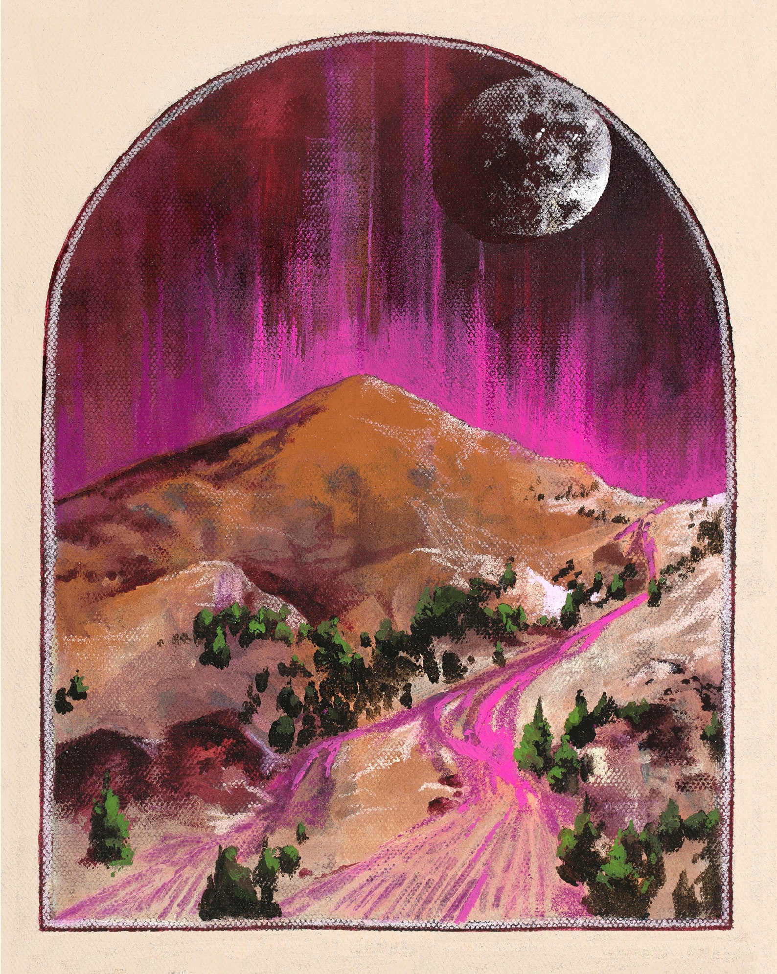 Set of 6 Arched Landscape Print Series frames NOT Included | Etsy