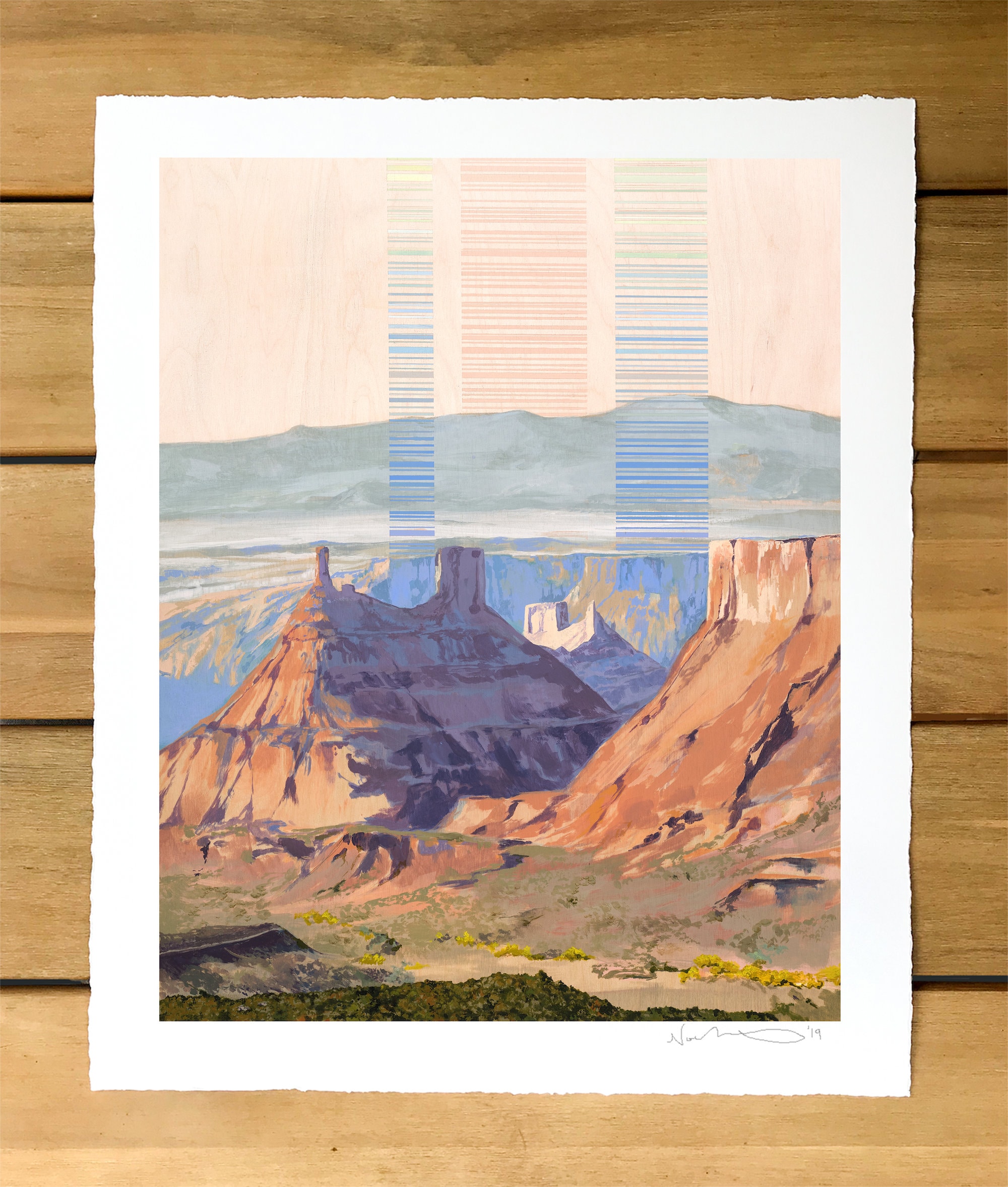 Soloist Archival Print of Painting of Castleton Tower Utah - Etsy