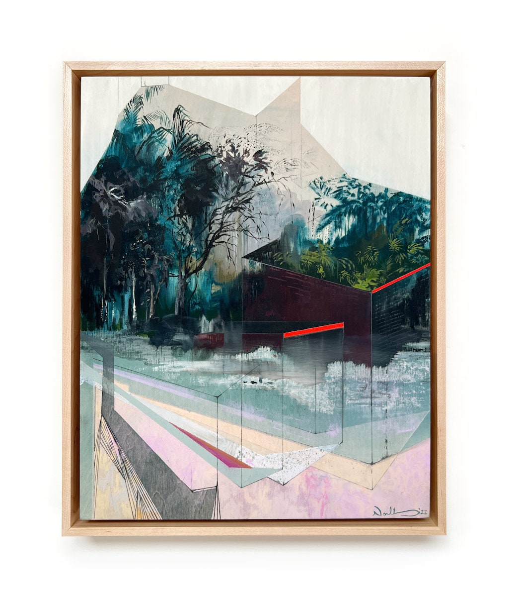 Monsoon Season - Archival Print of Painting of an Abstract Landscape in ...