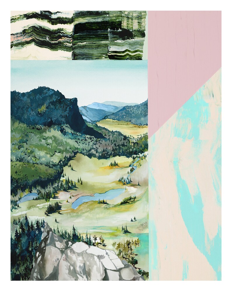 Promised Land Archival print of painting of Wolf Creek Pass | Etsy