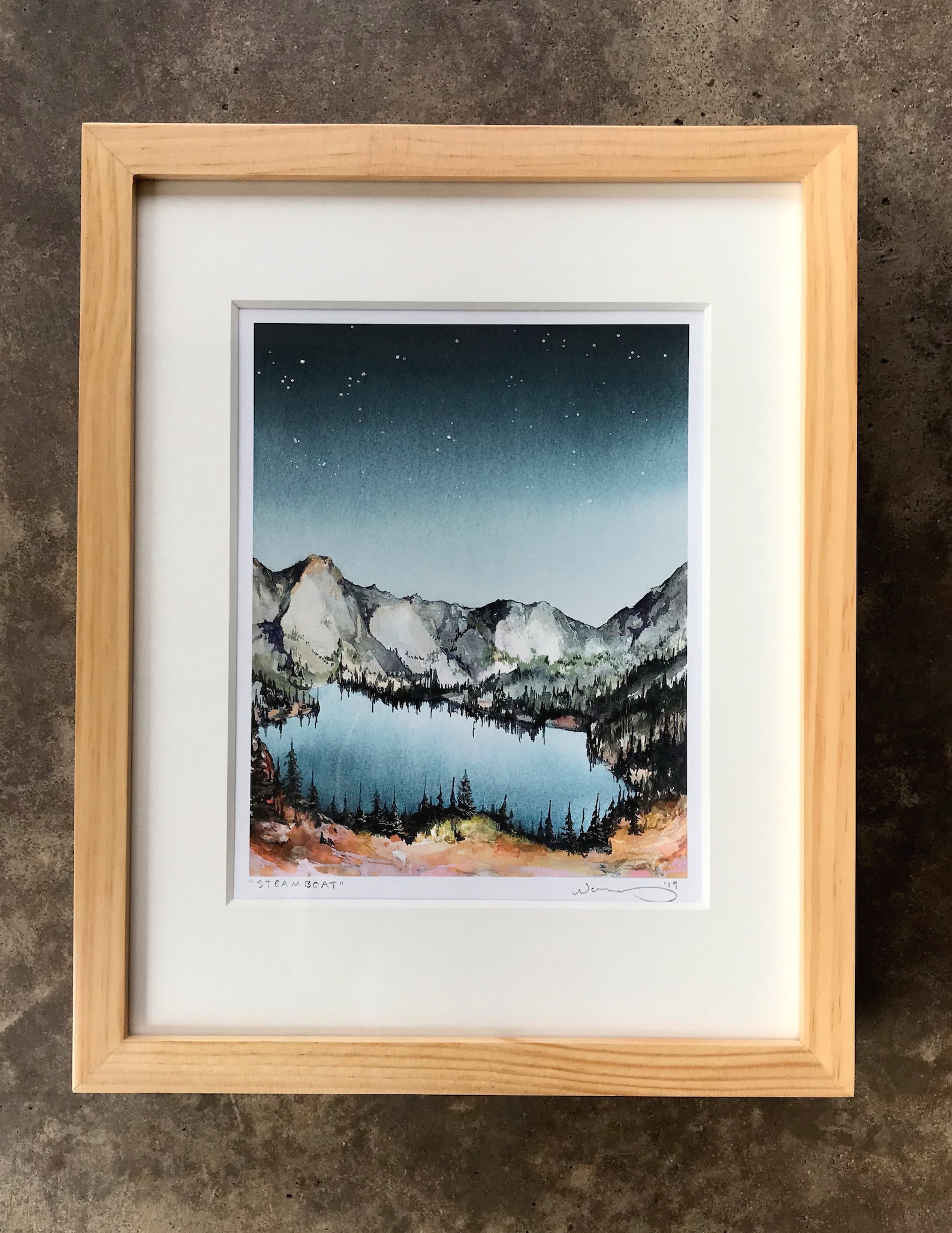 Steamboat Archival Print of Painting of Steamboat Springs | Etsy