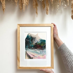 Monsoon Season - Archival Print of Painting of an Abstract Landscape in ...