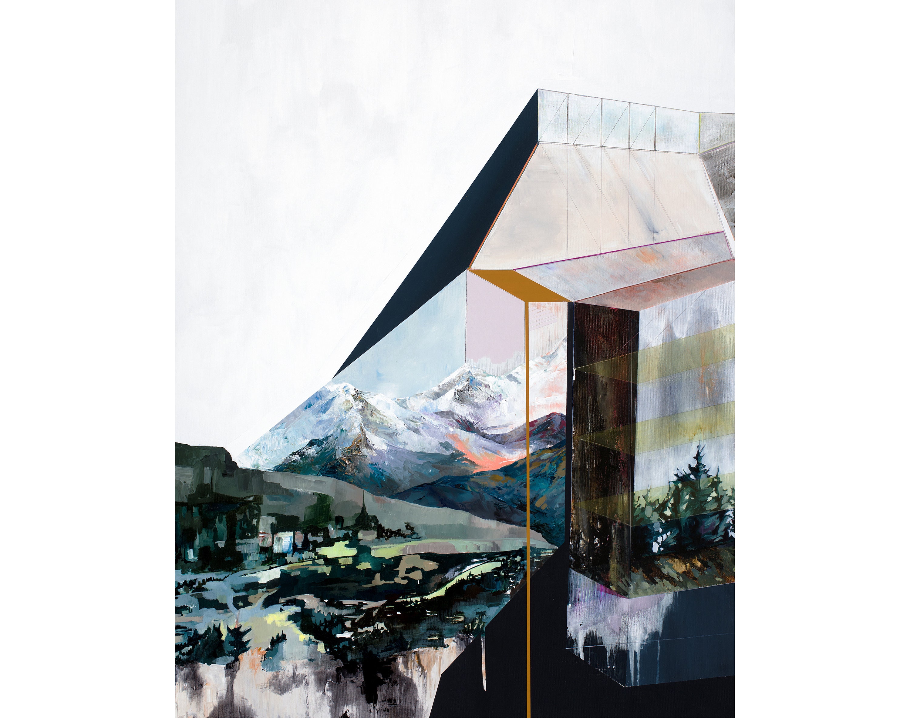 Geometric Landscape Painting