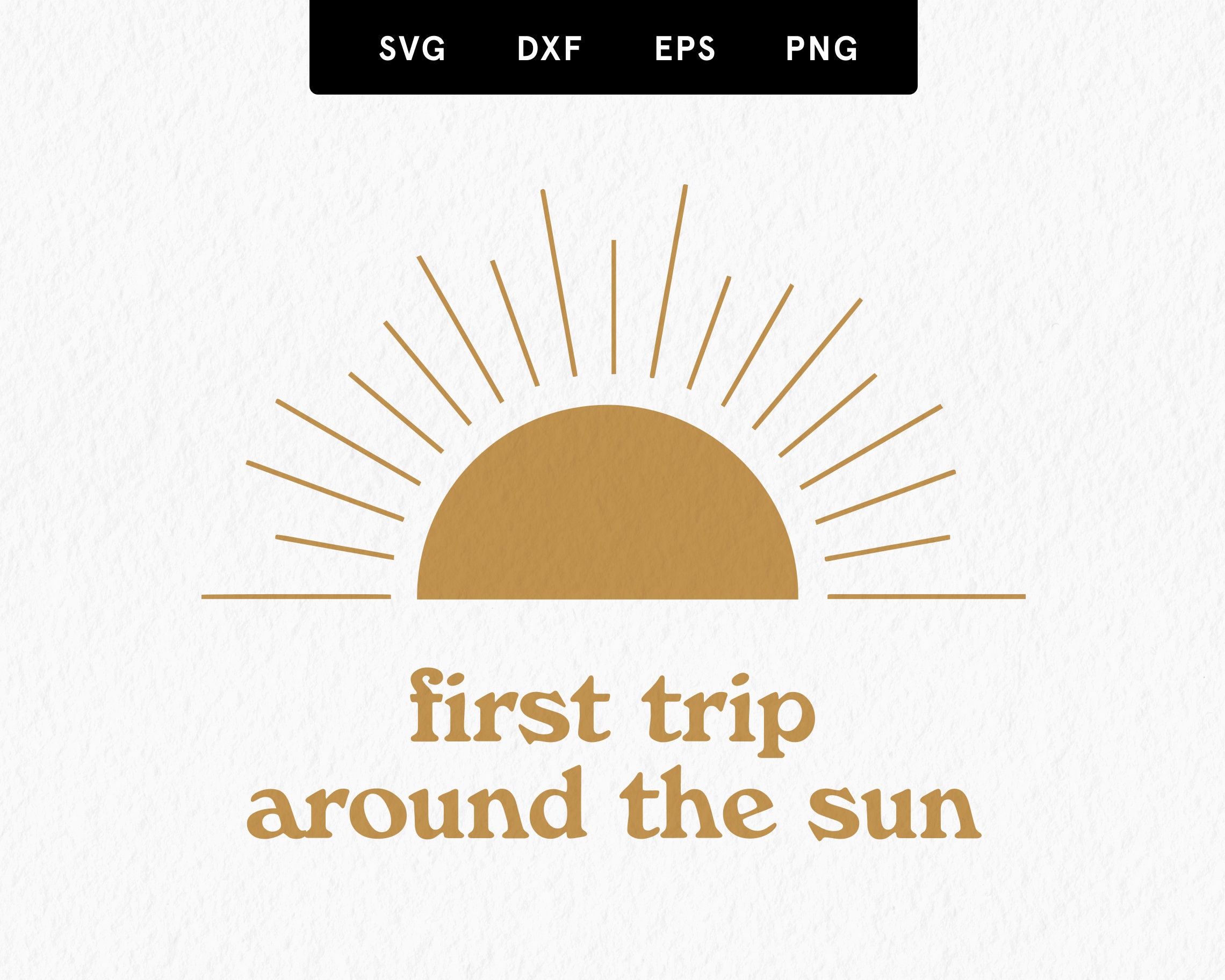 First Trip Around the Sun SVG, First Birthday Shirt, Birthday SVG, Boho ...