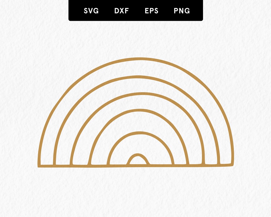 Rainbow SVG, Split SVG Cut File, Cute Split Clipart, Boho Rainbow ...