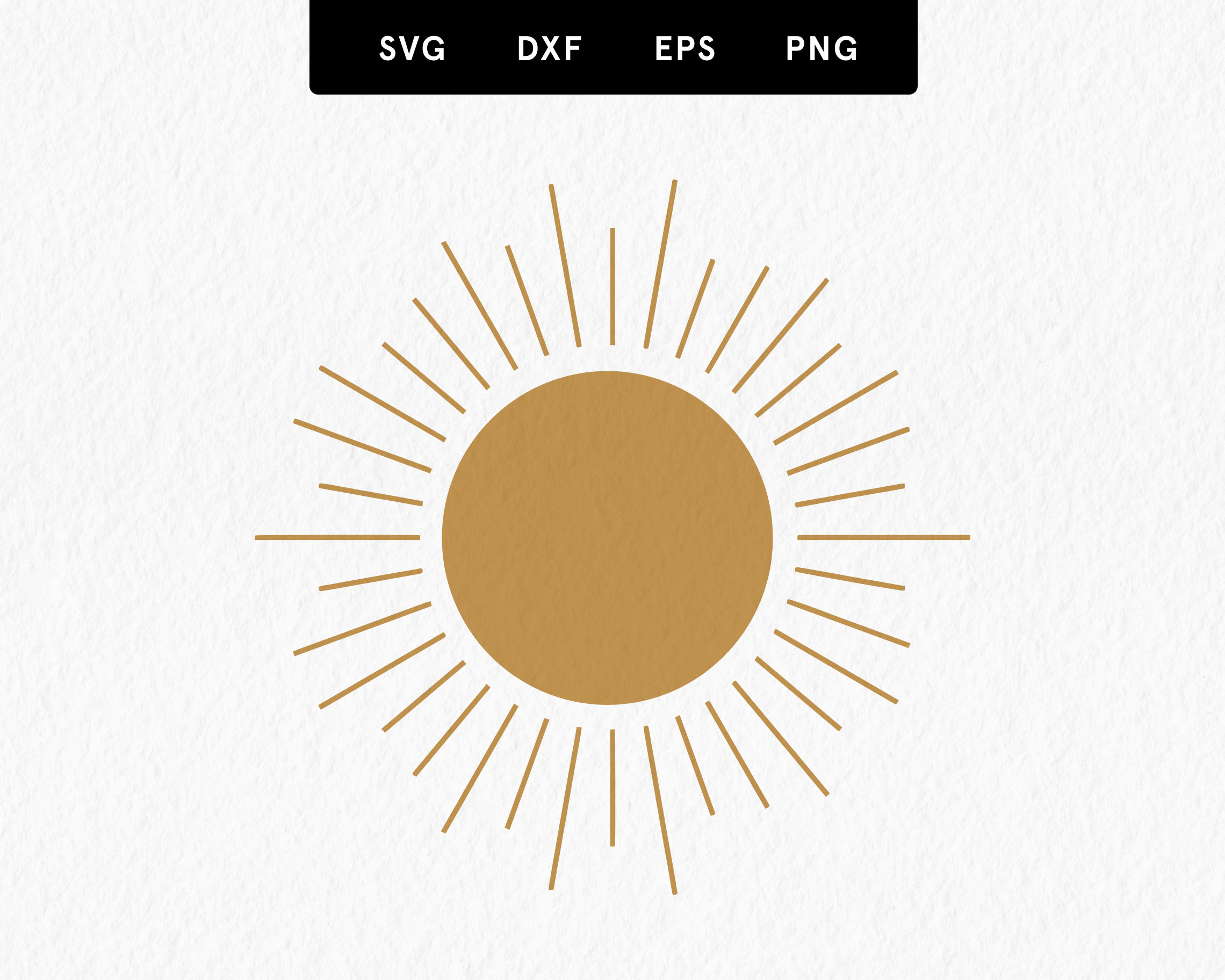 Boho Sun SVG Sunshine Vector Cut File Sunburst Clipart Boho | Etsy