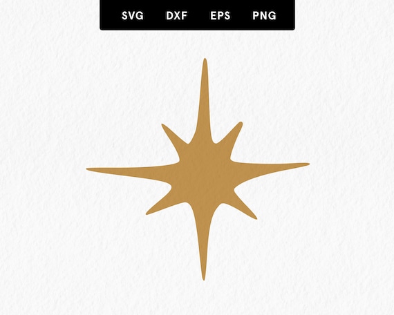 SPARK SVG Glitter svg Cut File Modern Star Hand Drawn | Etsy