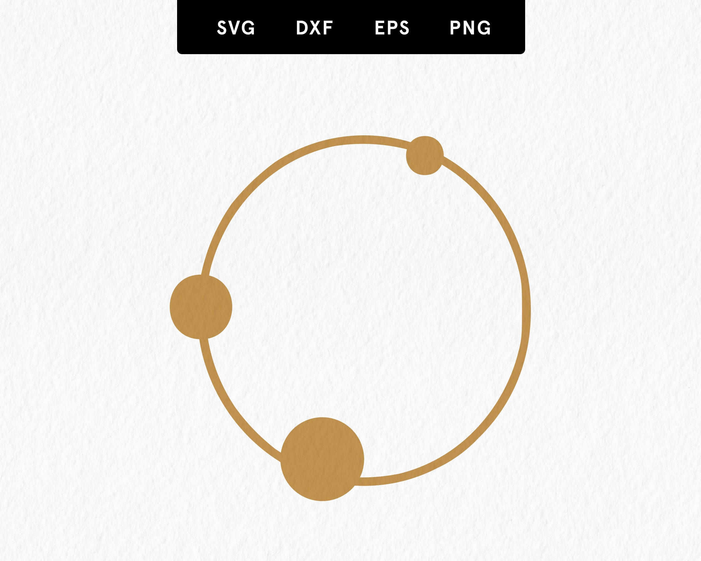 Orbiting SVG, Space SVG Cut File, Circle Orbit Clipart, Boho Circle ...