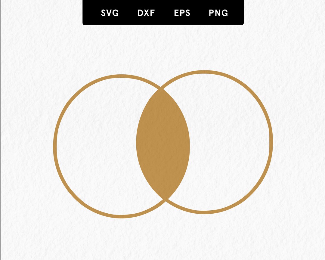 Circles Eclipse SVG, Circle SVG Cut File, Modern Circle Clipart, Boho ...