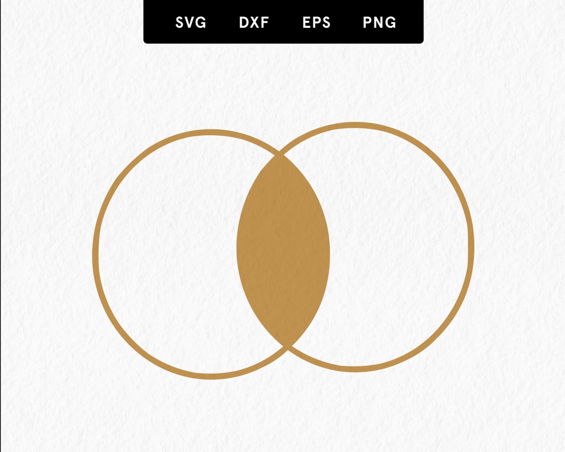 Circles Eclipse SVG, Circle SVG Cut File, Modern Circle Clipart, Boho ...
