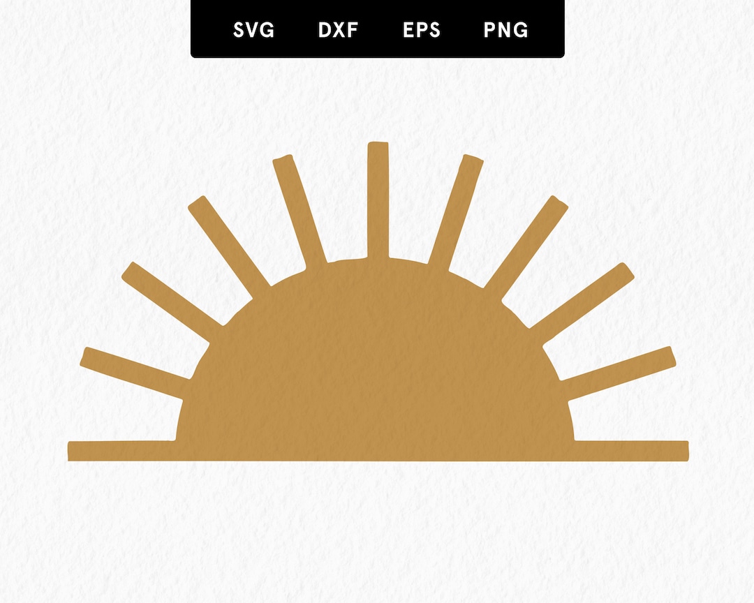Boho Sun SVG, Sunshine Vector Cut File, Sunshine Clipart, Boho Sun ...