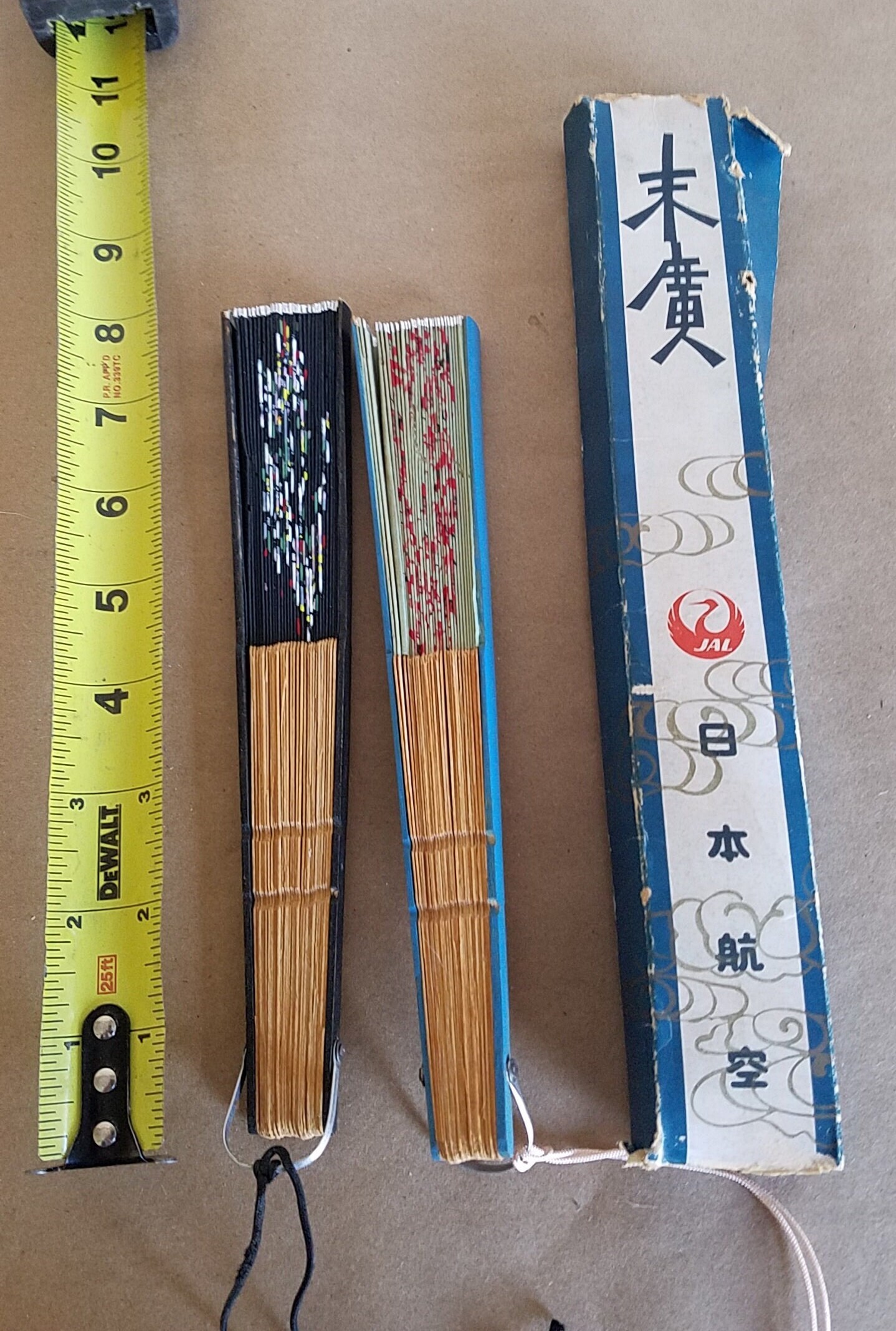 Vintage 1960's Japan Airlines Hand Fans - Etsy