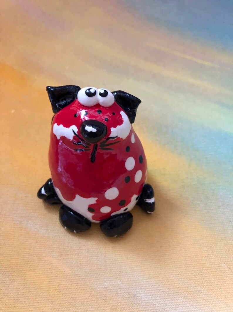 Fox Whimsy Figure, Red Fox Figurine/ Animal Fantasy Sculpture - Etsy