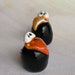 Handmade Salt Dough Bird Figurines: Whimsical Painted Parrot Set - Etsy