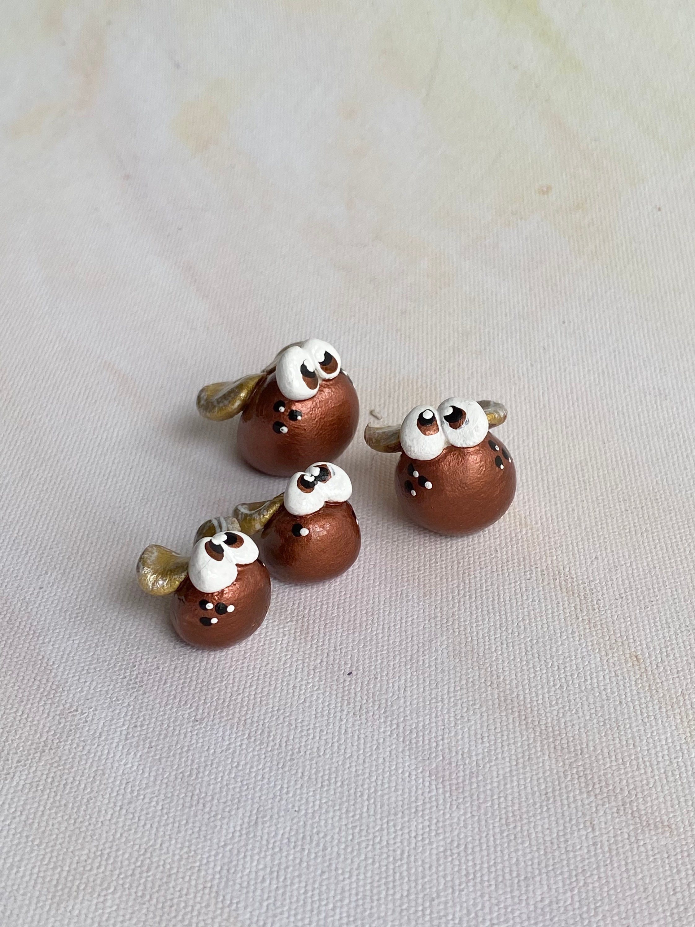 Honeybee Miniature Bees Figurine Bee Family Set of 4 - Etsy