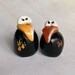 Handmade Salt Dough Bird Figurines: Whimsical Painted Parrot Set - Etsy