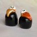 Handmade Salt Dough Bird Figurines: Whimsical Painted Parrot Set - Etsy