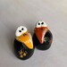 Handmade Salt Dough Bird Figurines: Whimsical Painted Parrot Set - Etsy