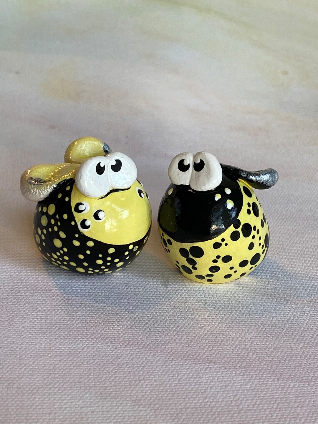 Whimsical Bee Figurine, Honeybee Girls Room, Home Garden Decor, Insect ...