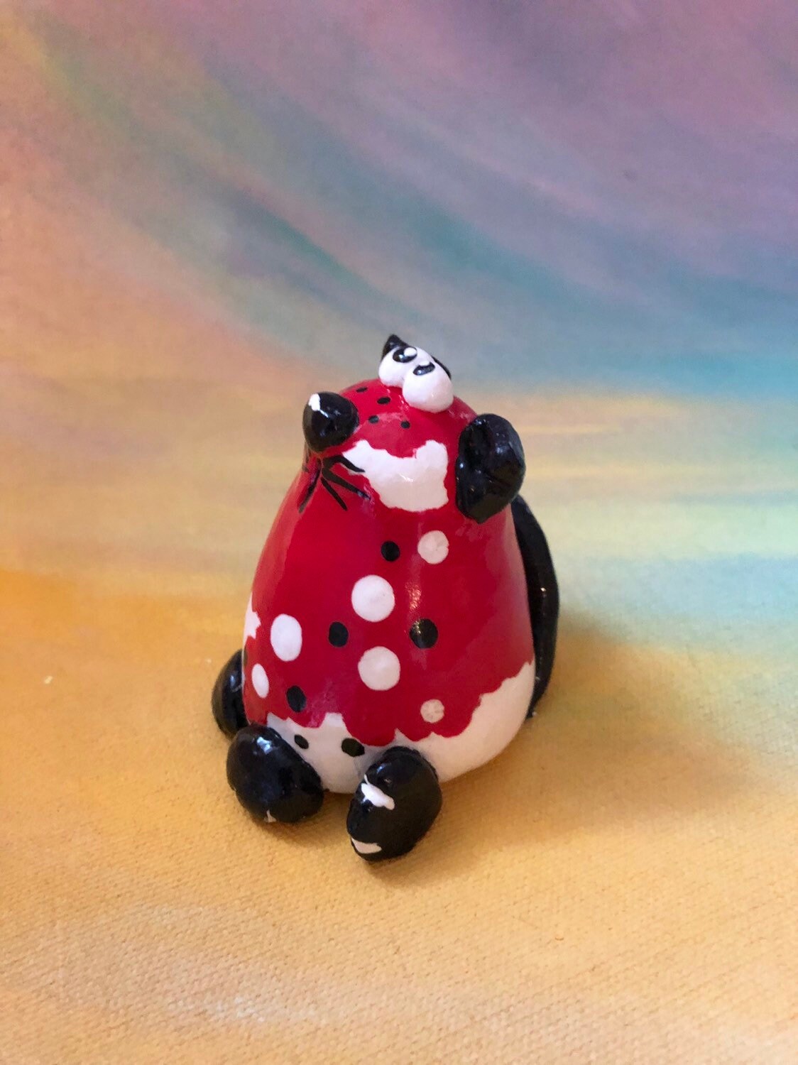 Fox Whimsy Figure, Red Fox Figurine/ Animal Fantasy Sculpture - Etsy