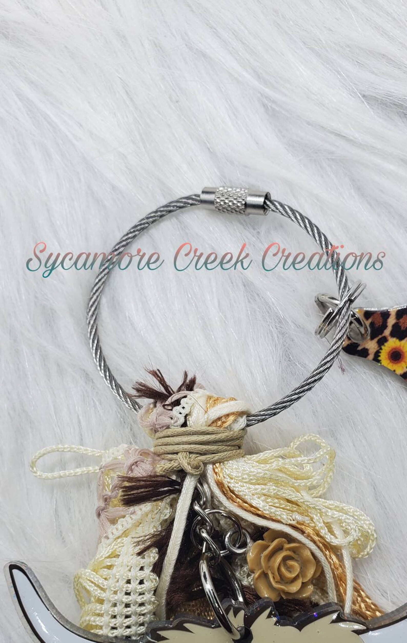 Fun Highland Cow Ribbon/tassel Keychain - Etsy