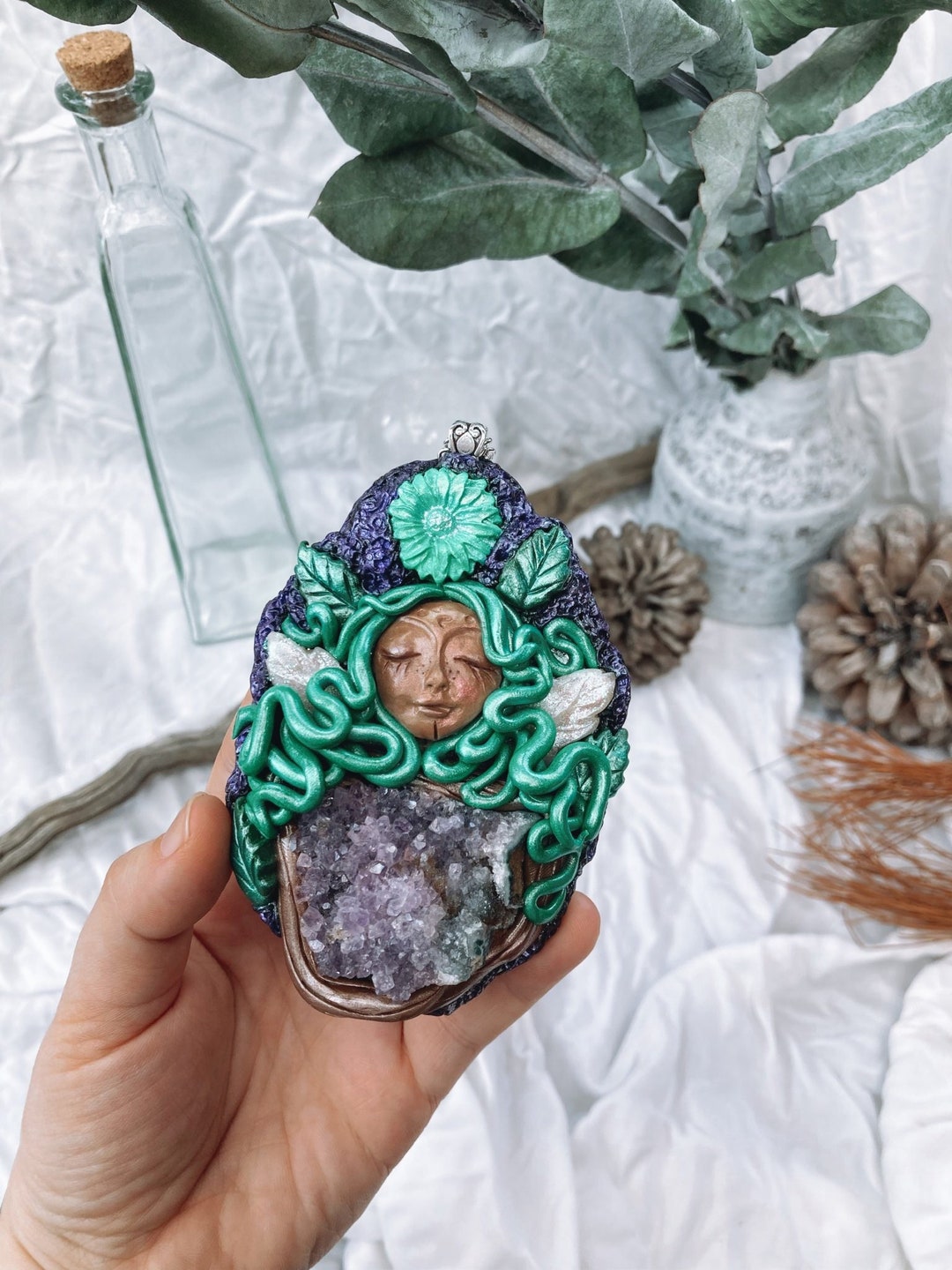 Forest Sprite Clay Goddess - Etsy