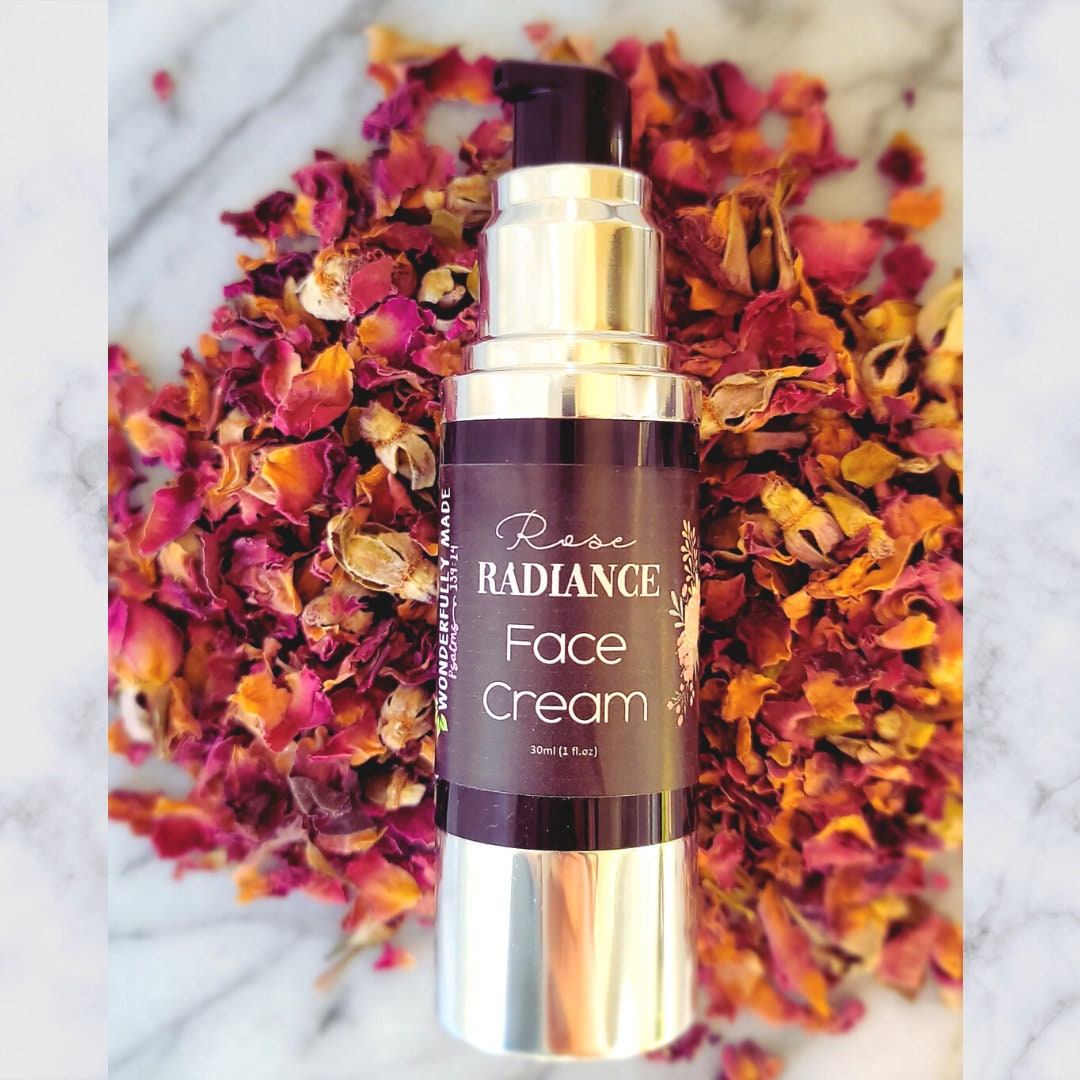 RADIANCE | Face Cream | Rose Anti-aging | Hydrating Sensitive Skin - Etsy