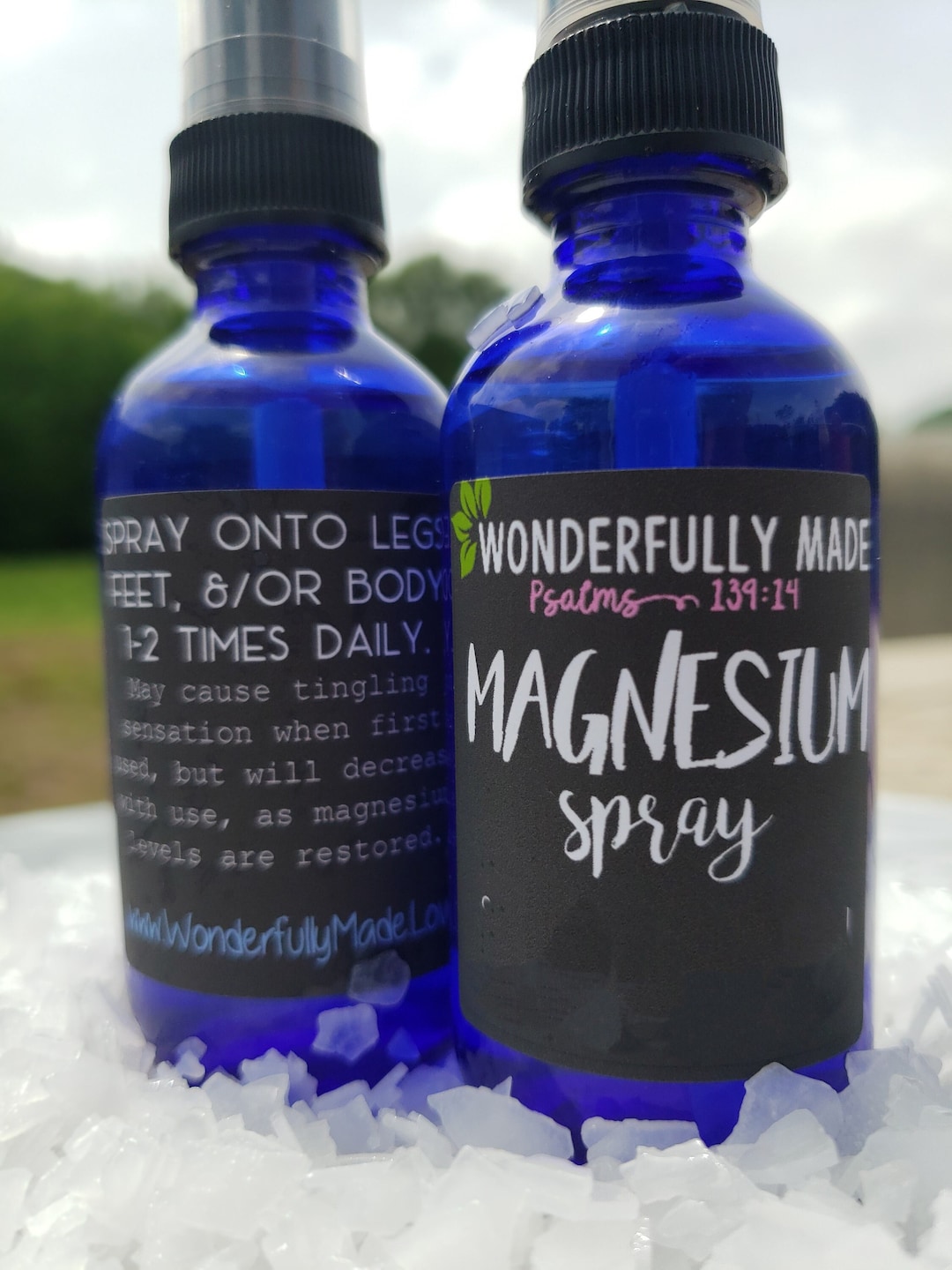 Magnesium Spray | Recyclable Glass Bottle | Magnesium Supplement - Etsy