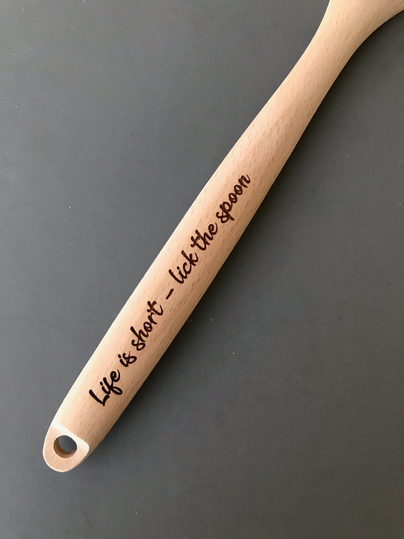 Personalize Me Jellyfish Engraved on Wooden Spoon With | Etsy
