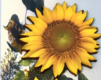 Sunflower Fridge Magnet - Etsy