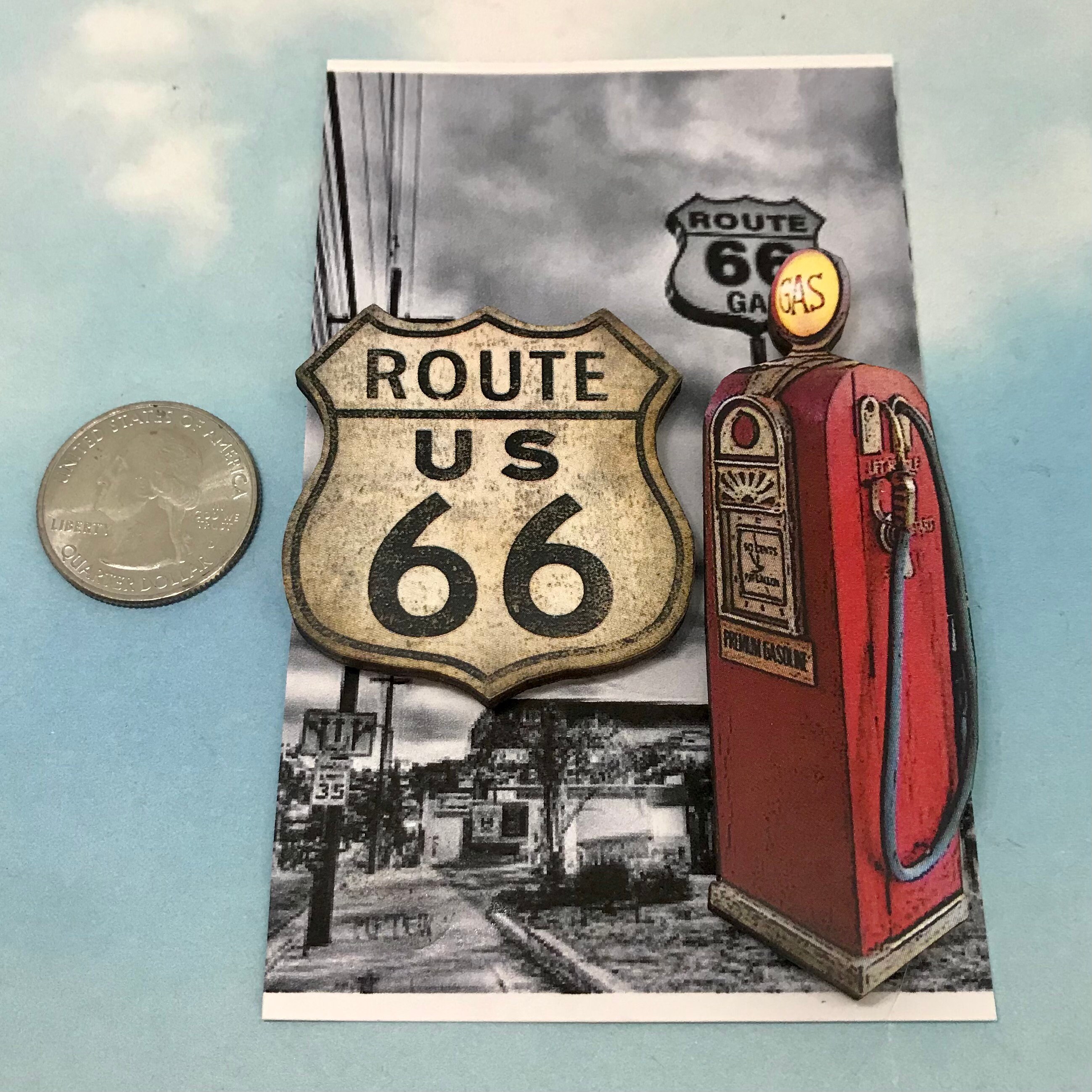 Route 66 Gas Magnet Setroute 66 Magnetsroute 66 Sign & Gas - Etsy