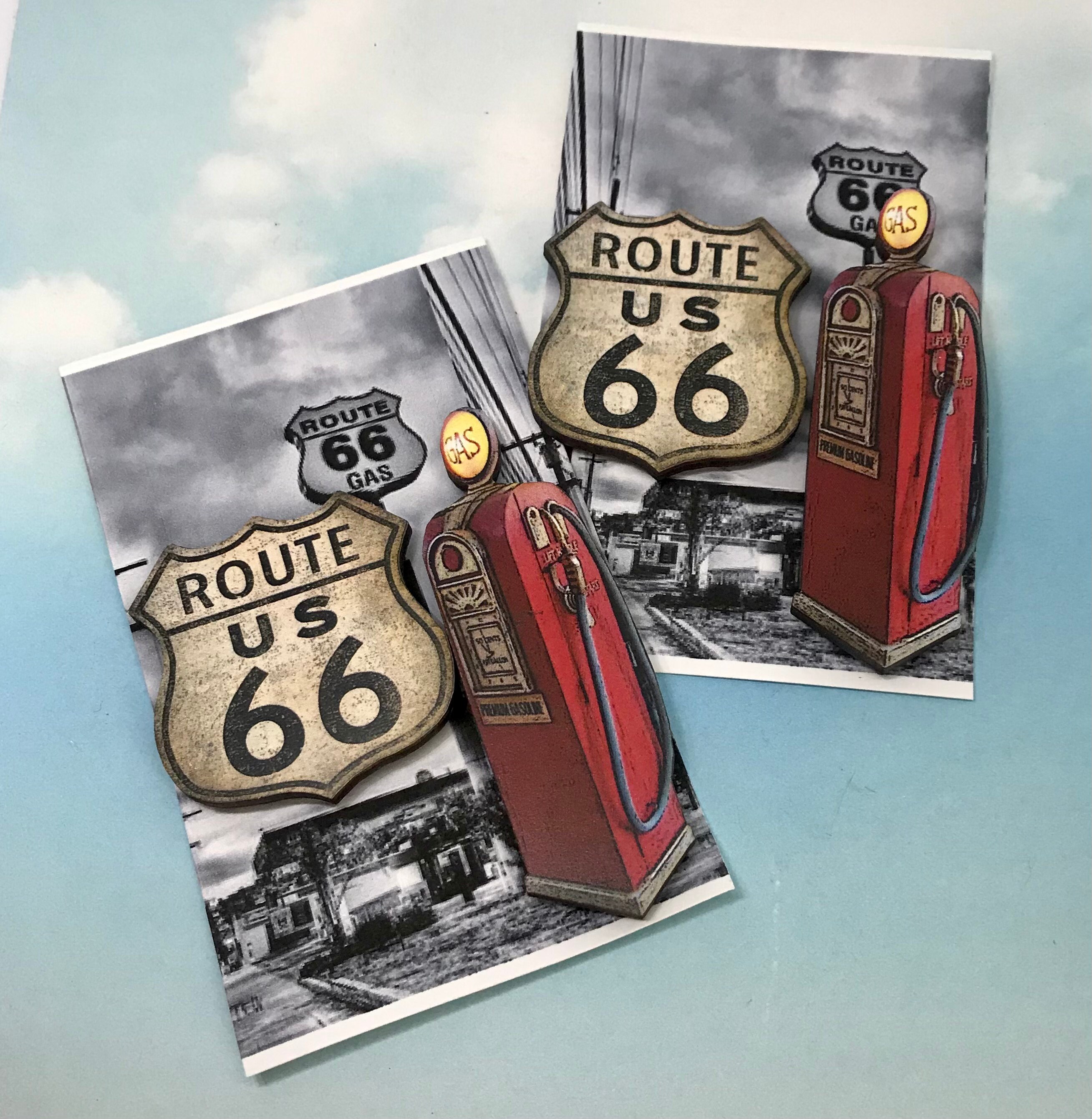 Route 66 Gas Magnet Setroute 66 Magnetsroute 66 Sign & Gas | Etsy
