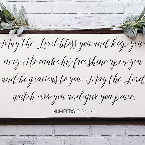 May the Lord Bless You and Keep You Printablenumbers | Etsy