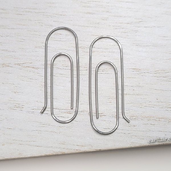Paperclip Earrings - Etsy