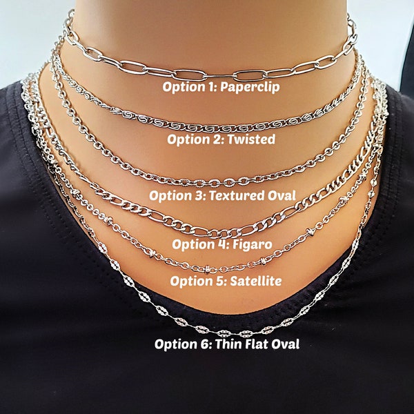 Non Tarnish Stainless Steel Layered Necklace - Etsy