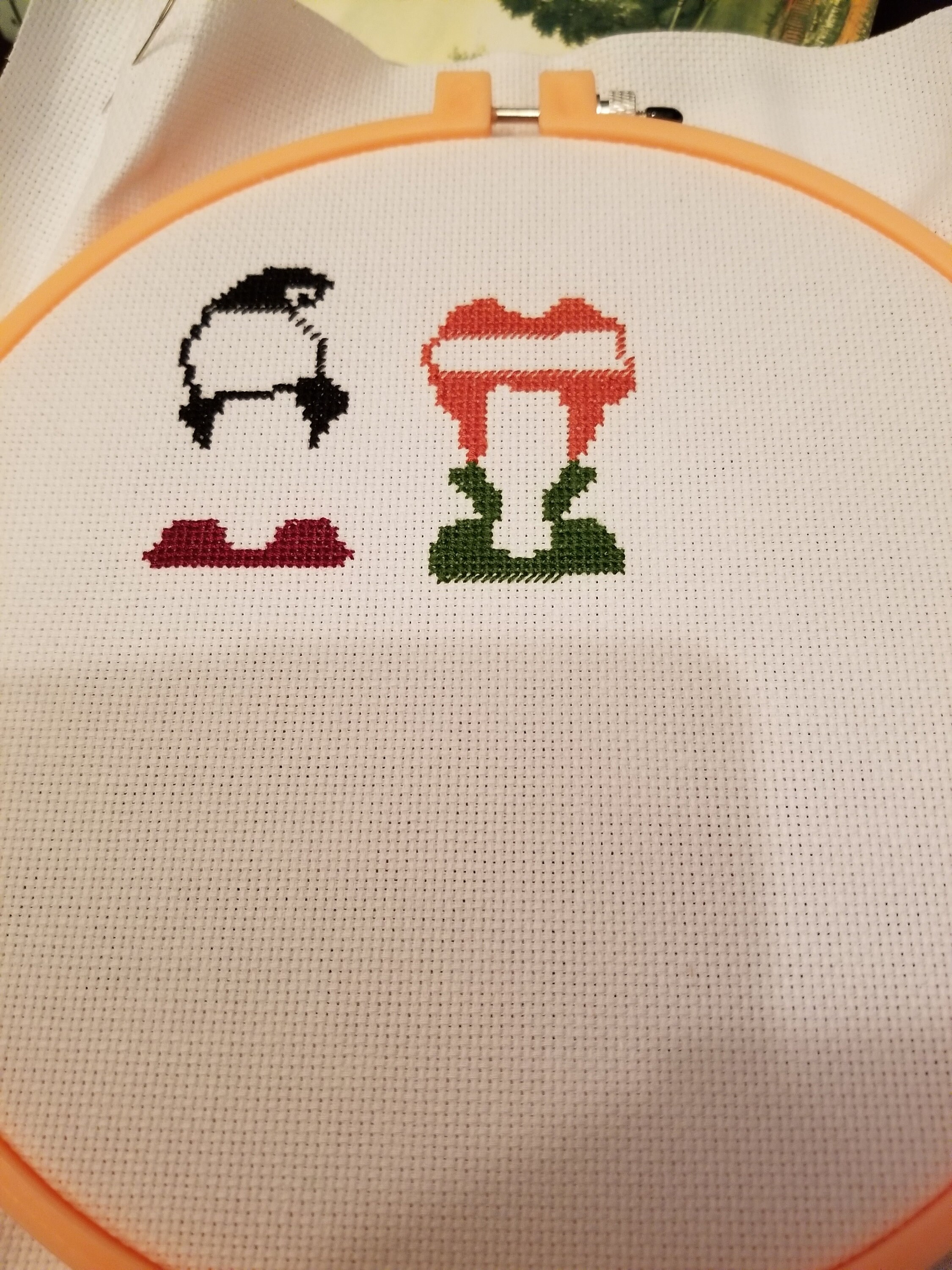 Fun Beginner Cross Stitch Pattern Modern Halloween Easy Cross - Etsy