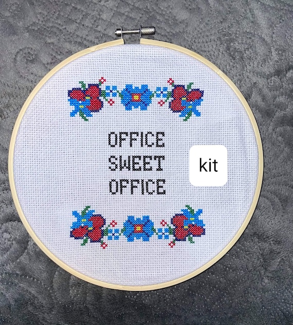 Cross Stitch Craft Kit Beginner DIY Counted Cross Stitch | Etsy