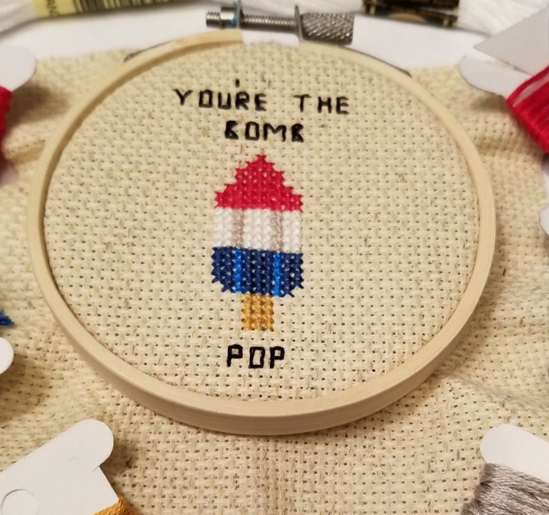 Cross Stitch Pattern Beginner Pattern You're the Bomb Father's Day Gift ...