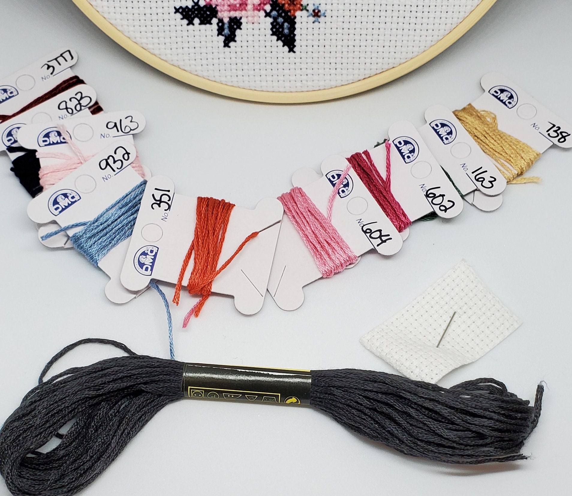 Cross Stitch Kit Beginner, DIY Counted Cross Stitch Kits, Keys Wallet ...