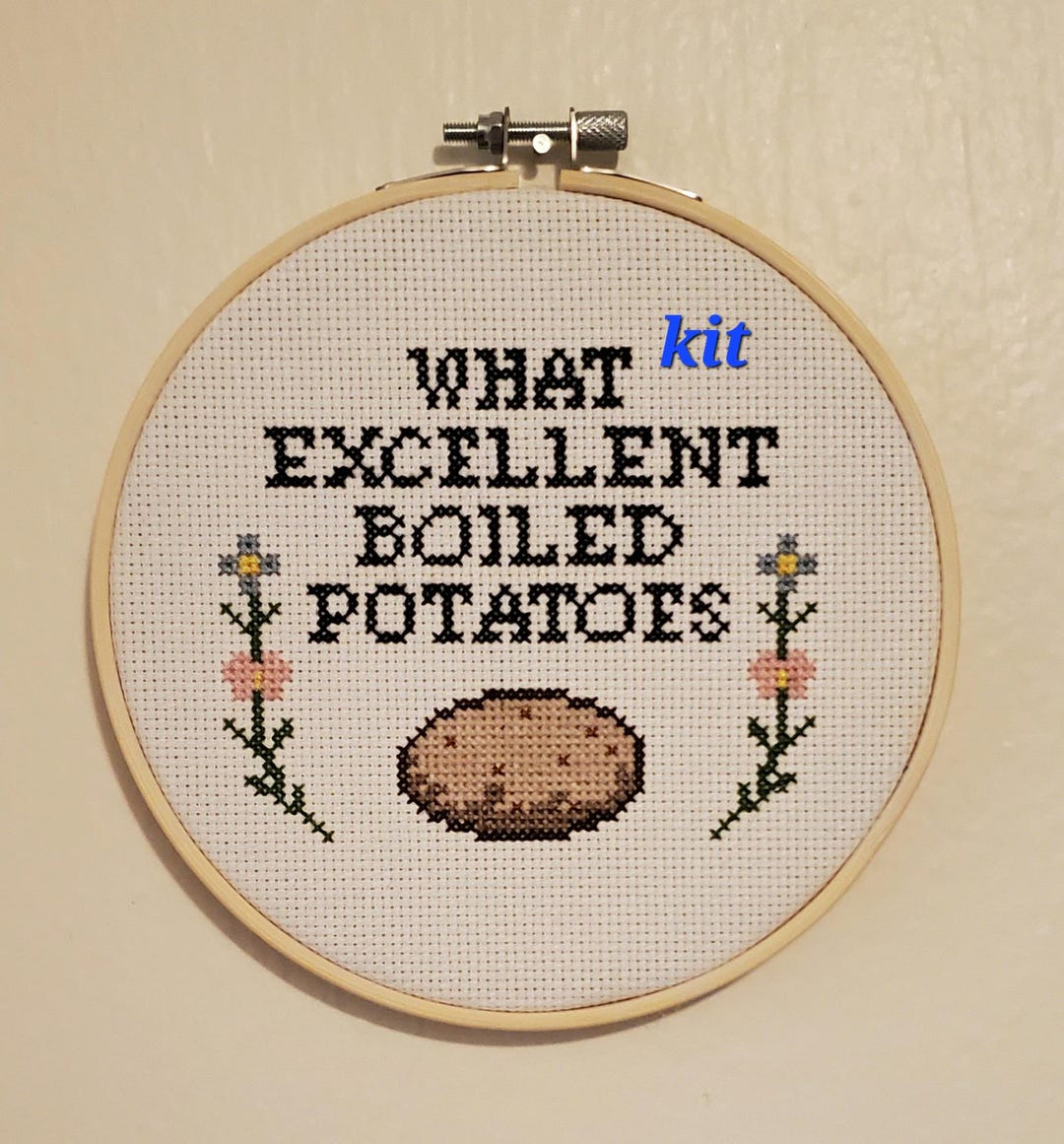 What Excellent Boiled Potatoes Cross Stitch Kit | Jane Austen Pride and ...