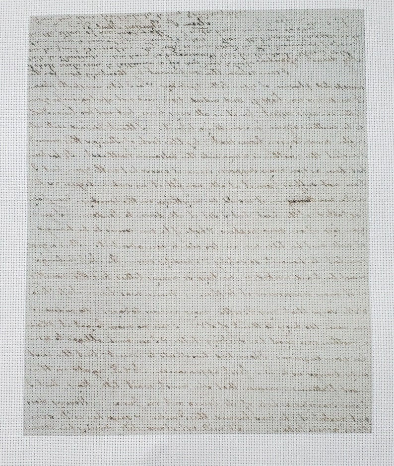 Austen Letter Cross Stitch Fabric 14 16 or 18 Count Aida - Etsy