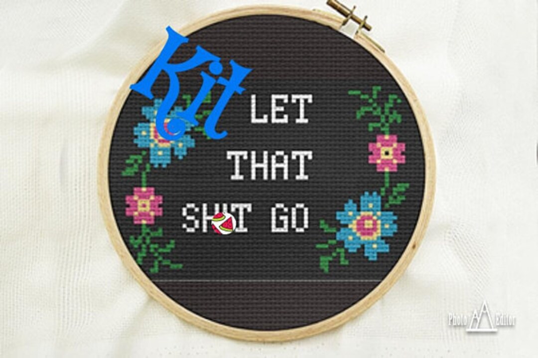Inappropriate Cross Stitch Pattern Beginner, Funny and Easy Stitch ...