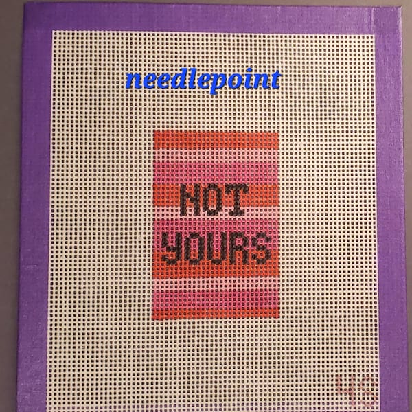 Bag Tag. Needlepoint - Etsy