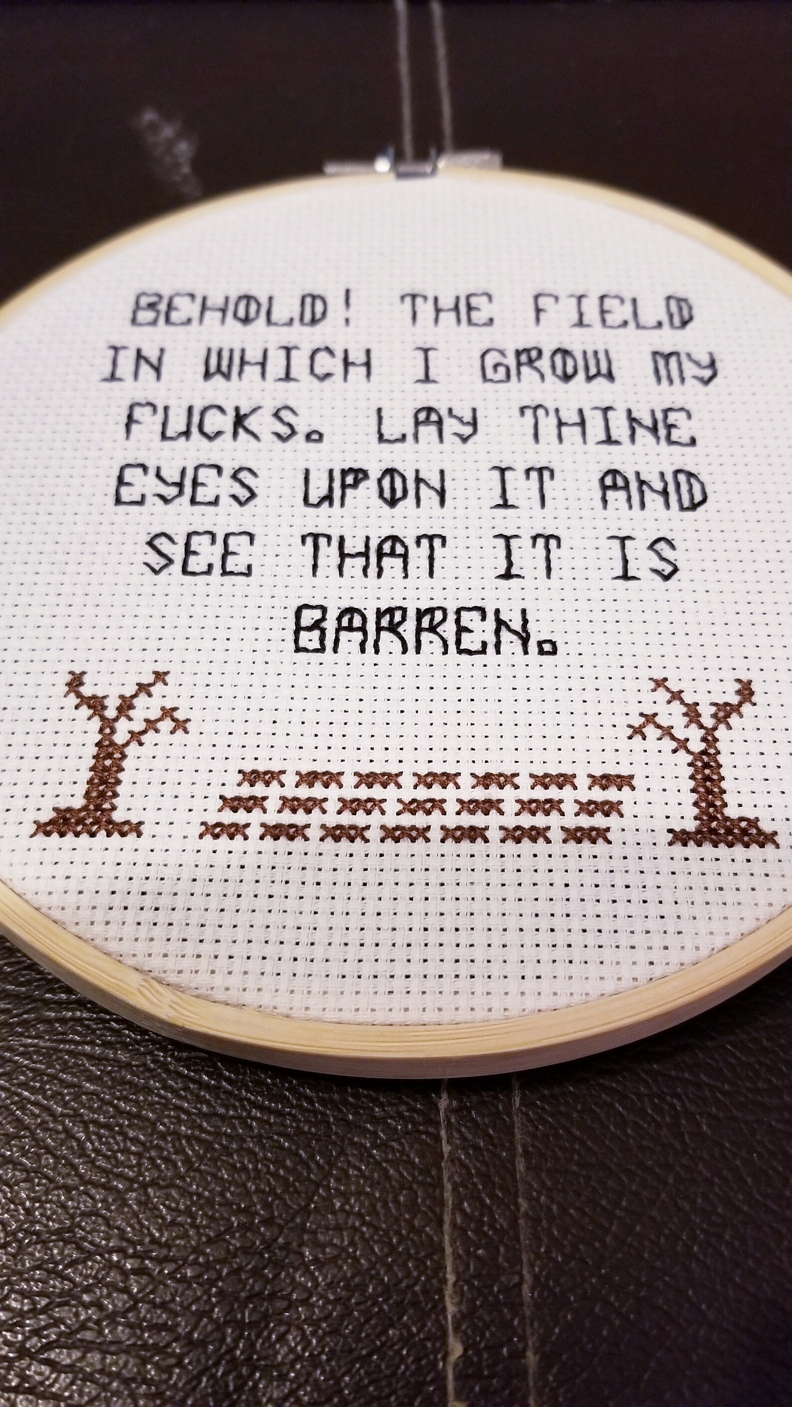 Cross Stitch Finished Funny Subversive Mature Cross Stitch - Etsy