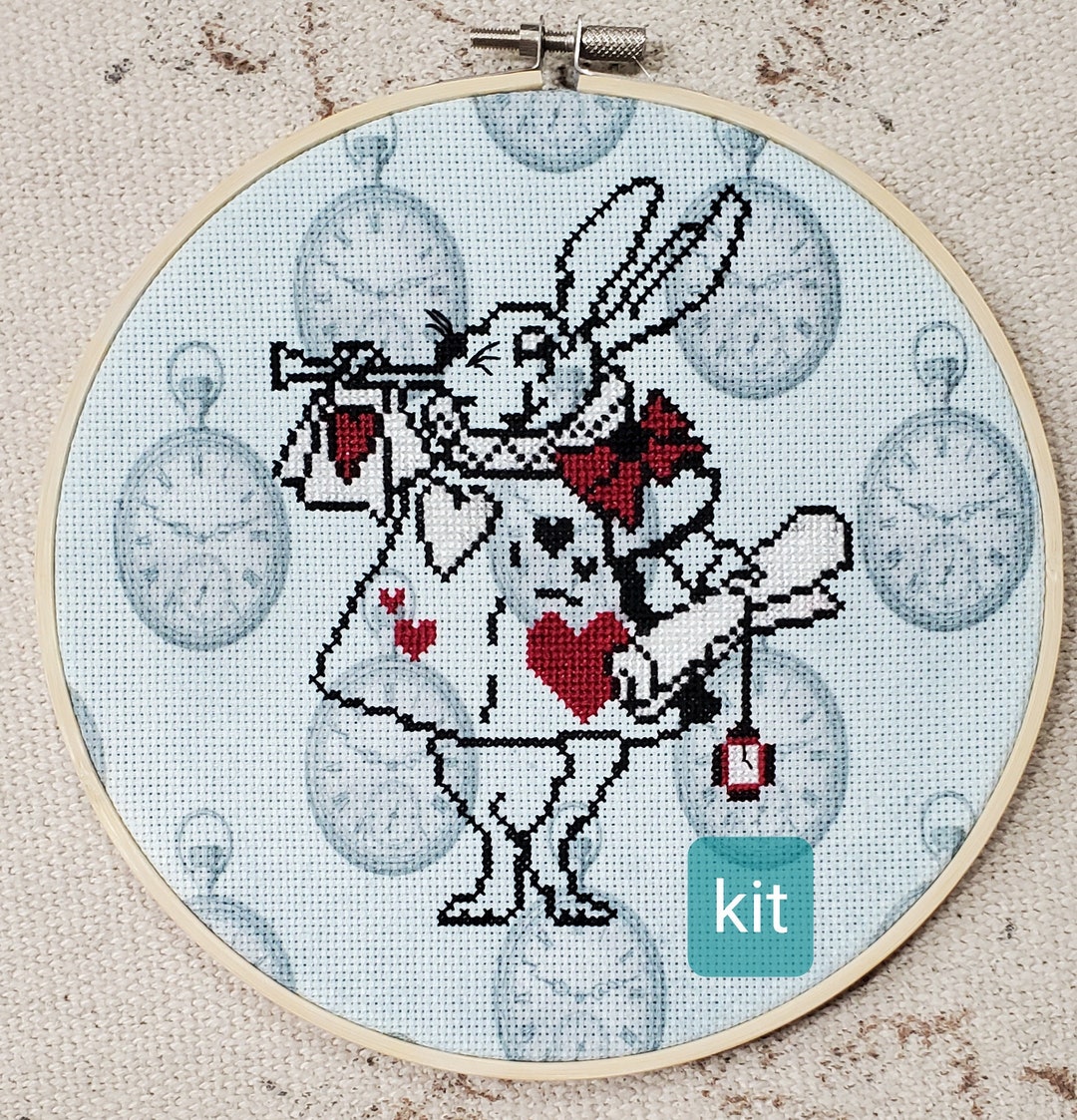 Cross Stitch Kit Beginner, DIY Counted Cross Stitch Kits, Rabbit - Etsy