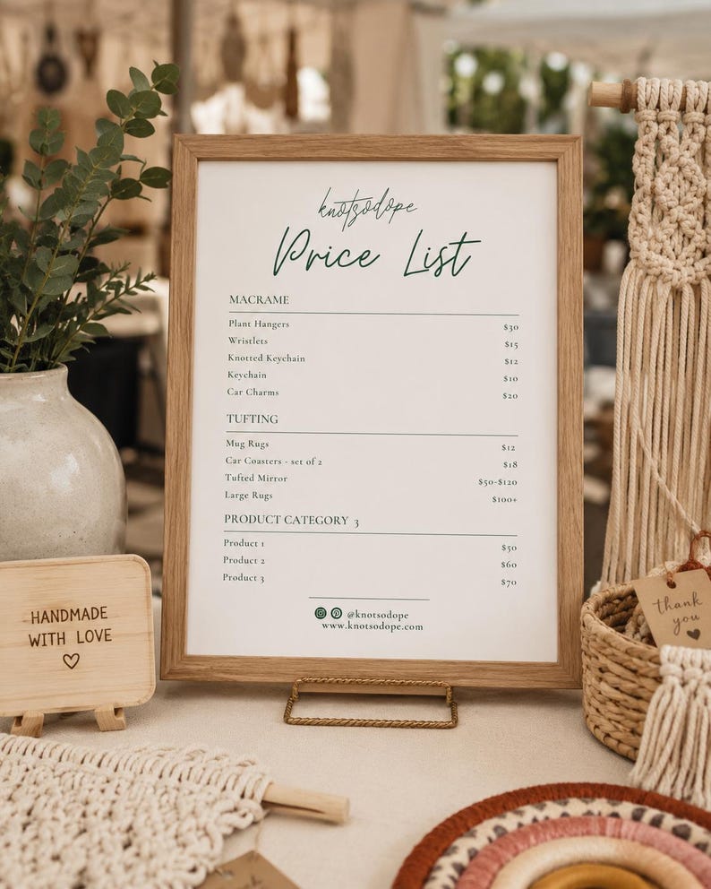 Editable Vendor Sign Bundle Kit | Canva Templates (digital Download ...