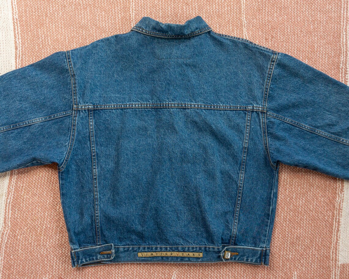80s Vintage Jean Jacket With Jewels Vintage Bejewled Denim - Etsy