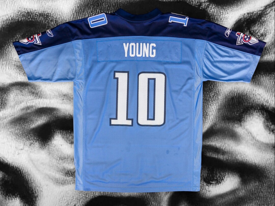 Vintage Vince Young Tennessee Titans Jersey #10 Blue NFL Reebok ...