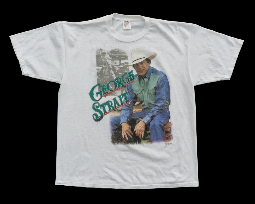 1990s Vintage George Strait Concert T-shirt | 90s Country Music T-shirt ...